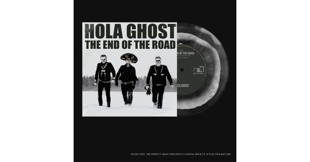 Hola Ghost - The End of The Road 7" limited White w/ Black Swirl vinyl ...